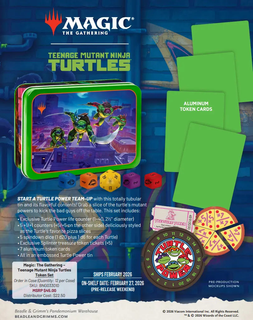 Beadle & Grimm's MTG Token Set - Teenage Mutant Ninja Turtles ...