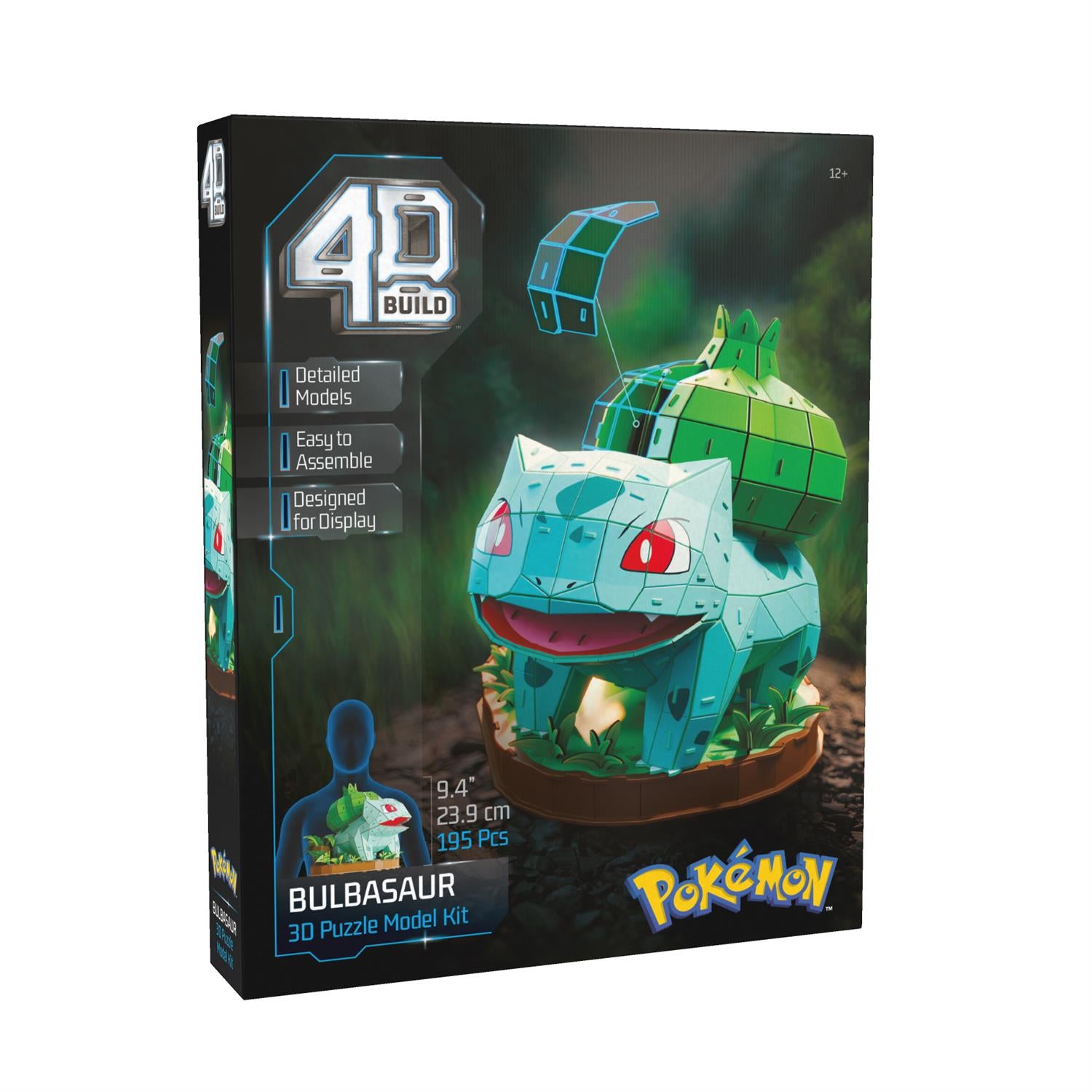 4D Build, Pokemon Bulbasaur 3D Model Kit – AkCrazyCollector