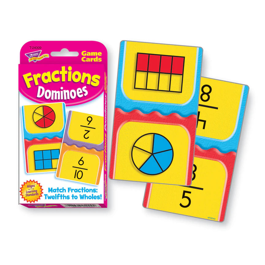 Fractions Dominoes Challenge Cards – AkCrazyCollector