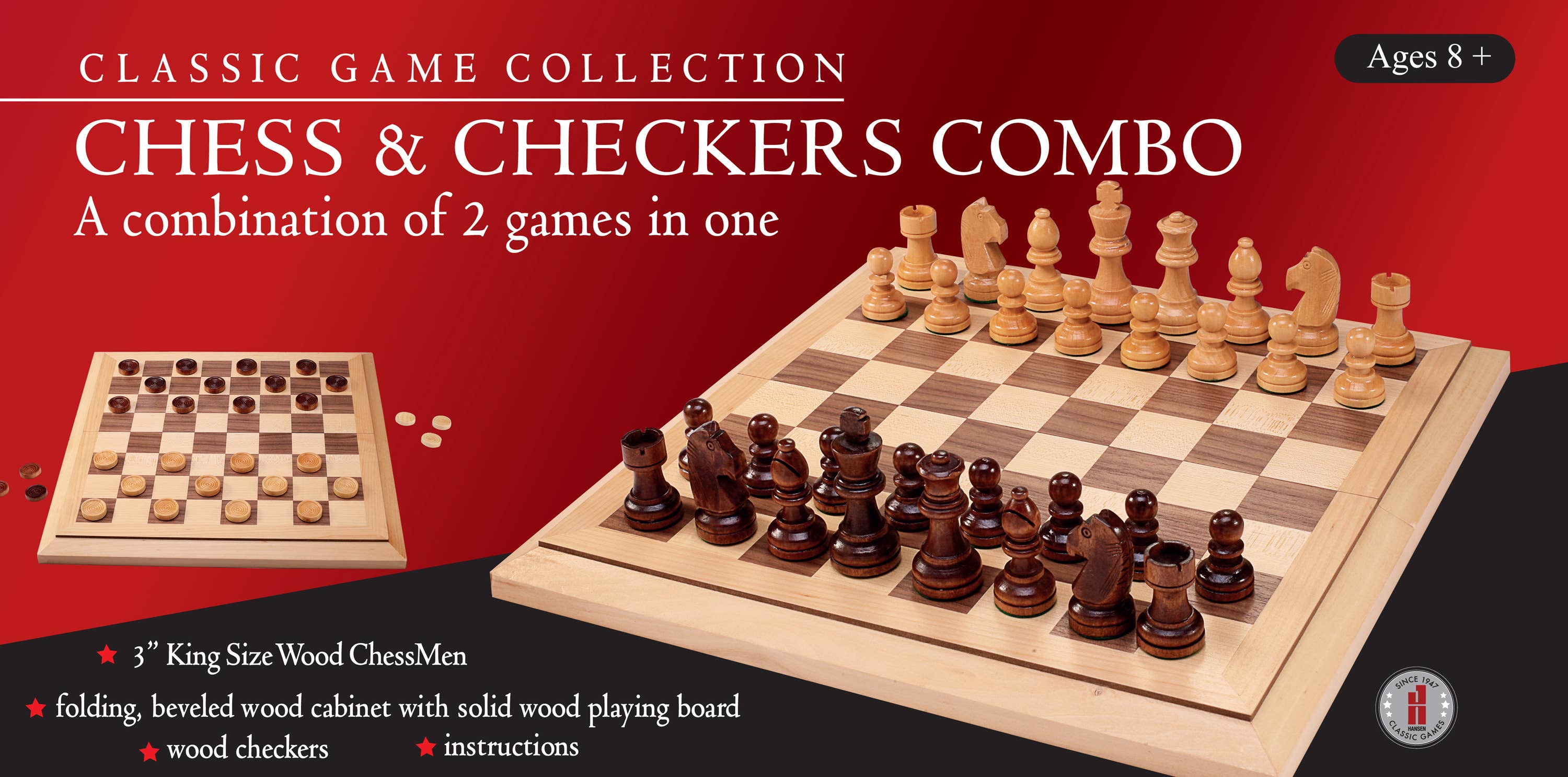 15" Folding Chess Checker Combo – AkCrazyCollector