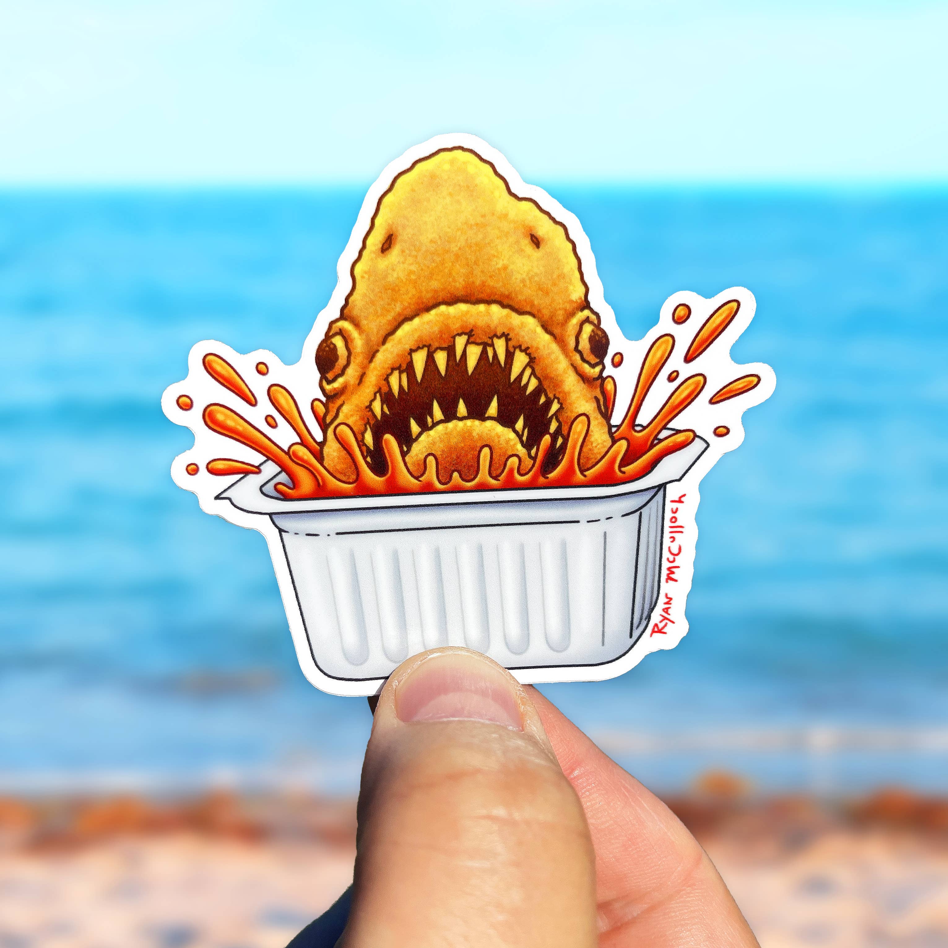 VINY STICKER: McNugget Shark in sweet & sour sauce – AkCrazyCollector