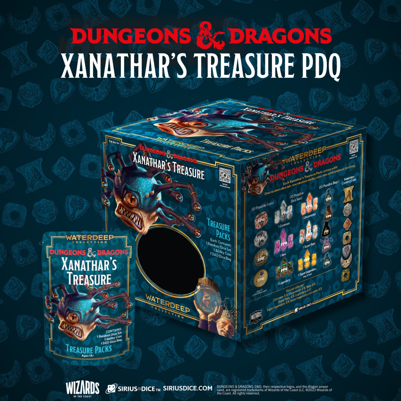 Dungeons & Dragons Xanathar's Treasure Dice Packs – AkCrazyCollector