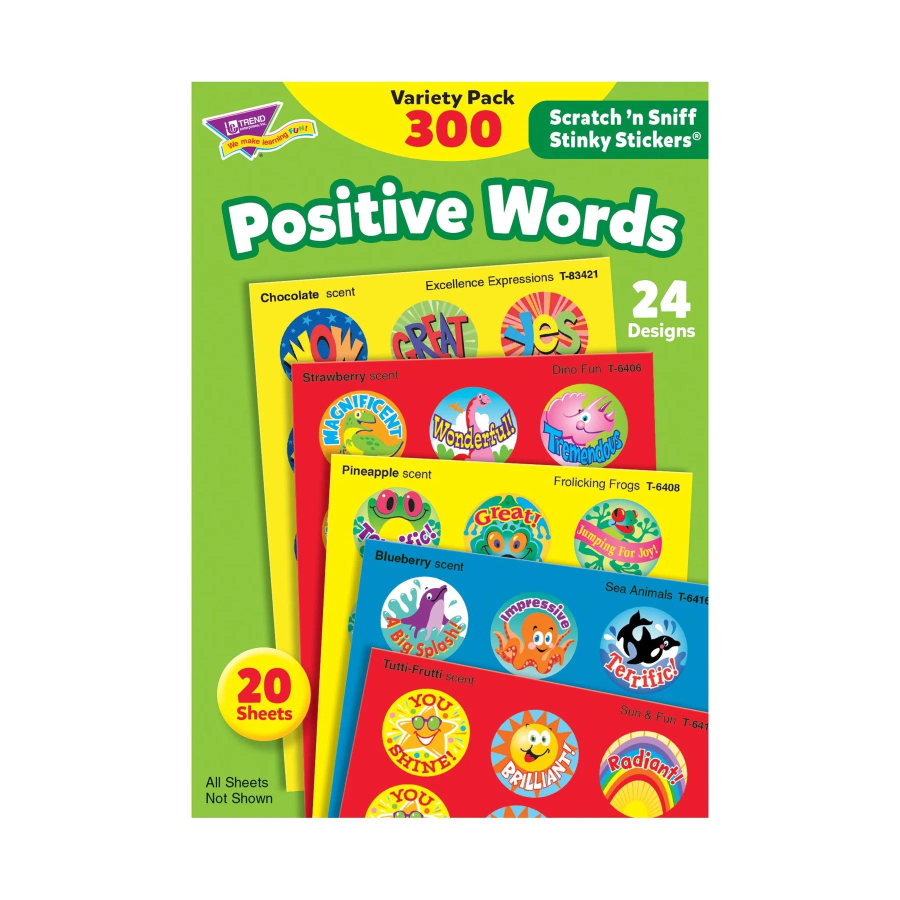 Positive Words Scratch 'n Sniff Stinky Stickers® Variety Pack ...