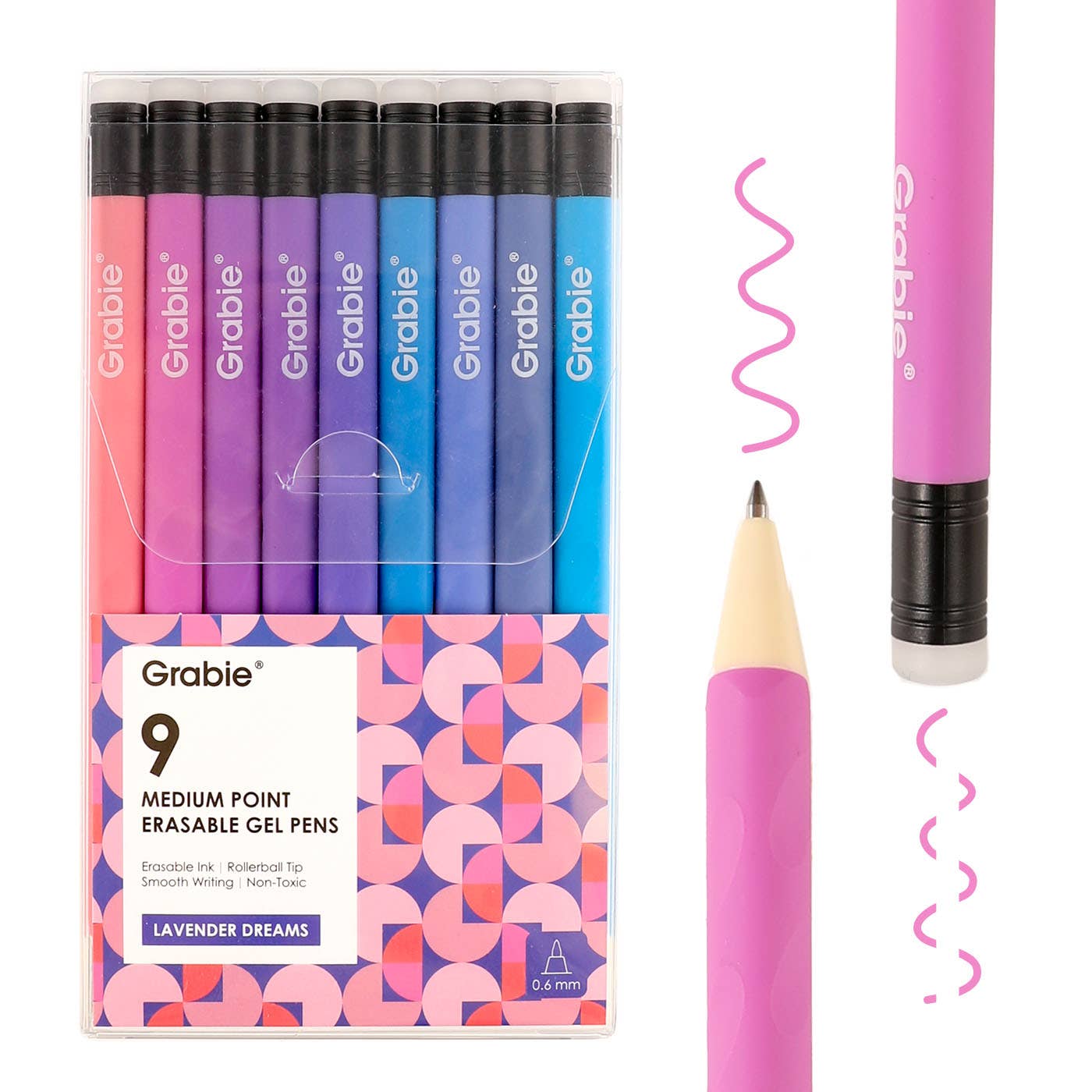 Medium Point Erasable Gel Pen Set: Whimsical Whirls – AkCrazyCollector